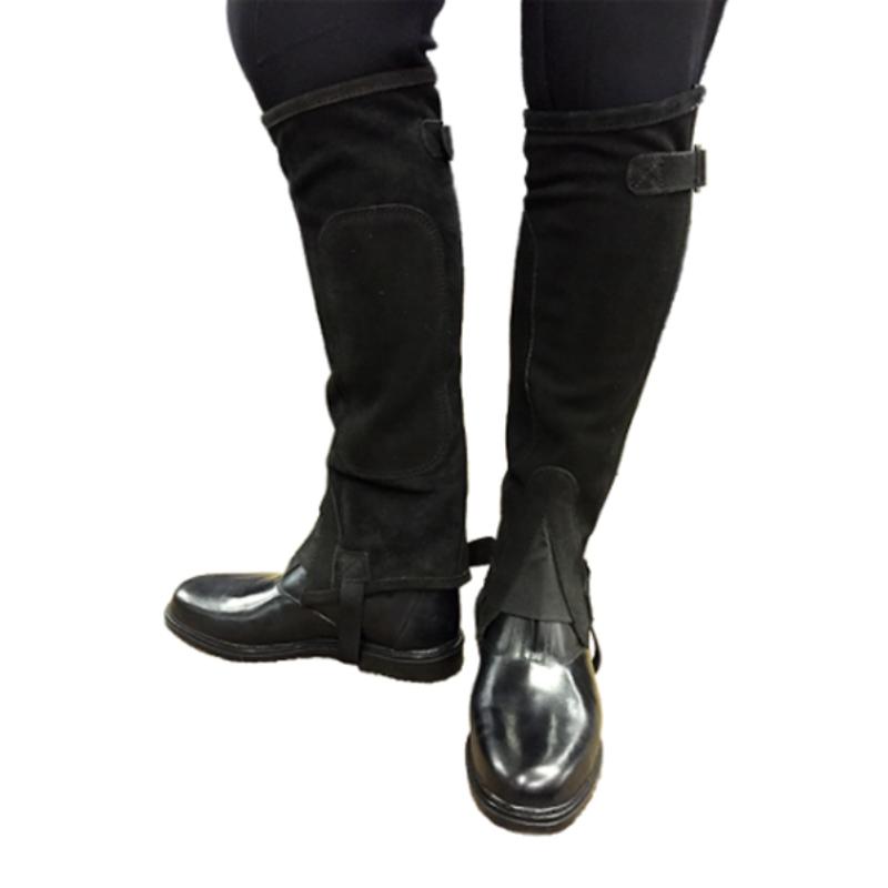 Suede Half Chaps with Zip for Adults